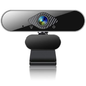 fumax 1080p hd webcam with microphone, computer usb web camera at 1080p/30fps, 100 wide angles view, plug and play, works with skype, zoom, facetime, hangouts, pc/mac/laptop/macbook/tablet