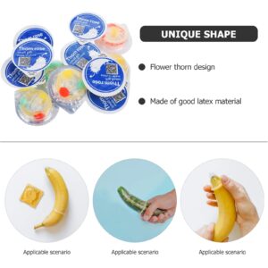 GALPADA Gifts 10pcs Colorful Flower Condoms Safe Sleeve Adult Sex Life Supplies Ultra- Thin Health Products (Small Flower)