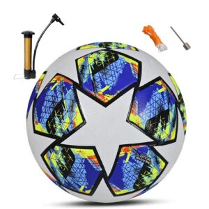 rnntk 2024 champions league football fans memorabilia soccer regular no. 5 ball birthday present, size 5