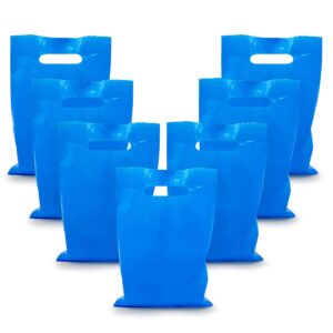 tosparty 40pcs blue plastic gift bags candy bags die cut plastic bags are sturdy party assorted plastic candy bag gift bag