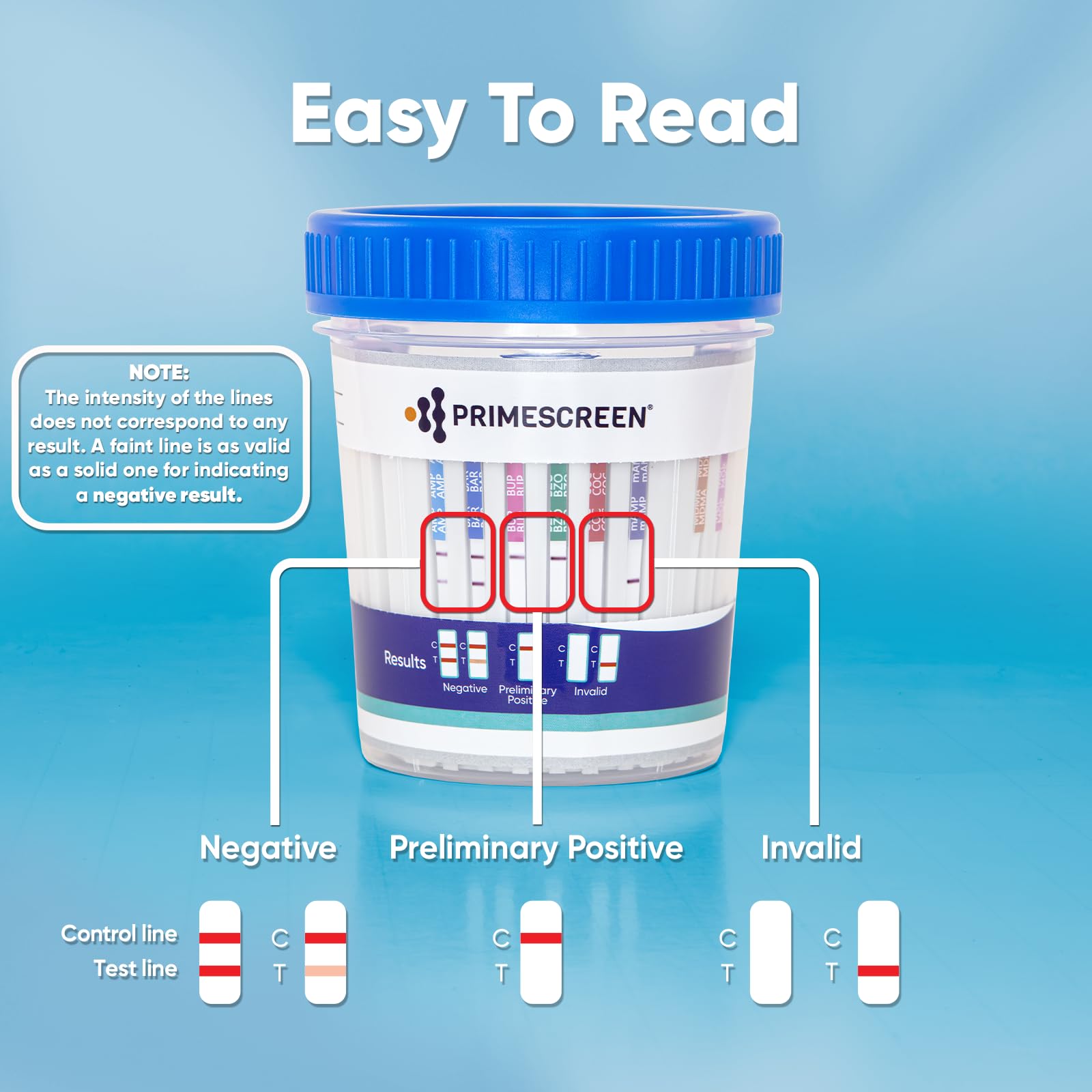 Prime Screen Multi-Drug Urine Test Cup 14 Panel Kit - Test 14 Drugs Including Marijuana (THC),OPI,AMP, BAR, BUP, BZO, COC, mAMP, MDMA, MTD, OXY, PCP, PPX, TCA - [2 Pack]