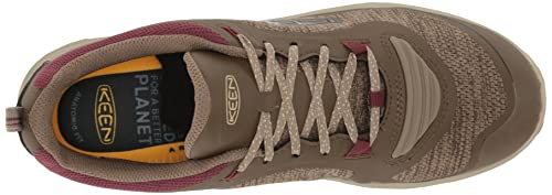 KEEN Women's Terradora Flex Low Height Waterproof Hiking Shoes, Canteen/Windsor Wine, 8