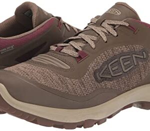 KEEN Women's Terradora Flex Low Height Waterproof Hiking Shoes, Canteen/Windsor Wine, 8