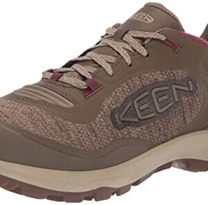 KEEN Women's Terradora Flex Low Height Waterproof Hiking Shoes, Canteen/Windsor Wine, 8