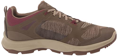 KEEN Women's Terradora Flex Low Height Waterproof Hiking Shoes, Canteen/Windsor Wine, 8