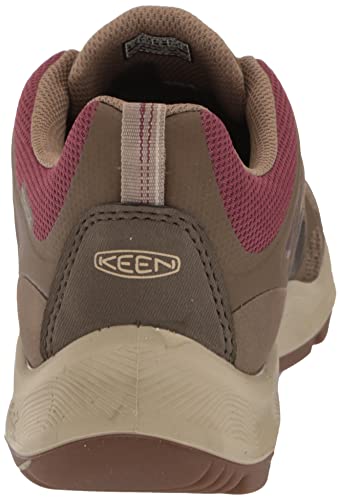 KEEN Women's Terradora Flex Low Height Waterproof Hiking Shoes, Canteen/Windsor Wine, 8