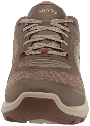 KEEN Women's Terradora Flex Low Height Waterproof Hiking Shoes, Canteen/Windsor Wine, 8