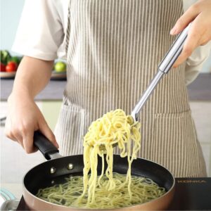 3 Pieces Stainless Steel Spaghetti Server Set, Stainless Steel Spaghetti Pasta Tong, Pasta Spoon Server Fork and Spaghetti Measure Tool, Kitchen Cooking Utensil Set for Noodles Pasta Serving Gadgets