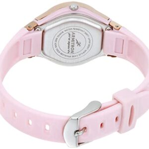 Armitron Sport Women's Quartz Sport Watch with Plastic Strap, Pink, 12 (Model: 25/6418RGP)