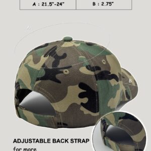 Utmost Structured Baseball Cap with Adjustable Closure - Performance Hat for Outdoor Activities and Custom Embroidery (1pc Camo Woodland)