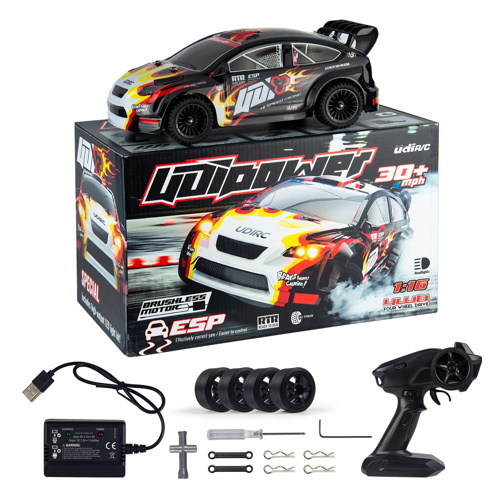 Cheerwing Brushless 1/16 High Speed Remote Control Car, 4WD 25MPH Fast RC Car RC Drift Car for Kids and Adults