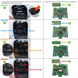 eXtremeRate Black Performance Rubberized Grip Custom Back Housing Bottom Shell Compatible with ps5 Controller, Replacement Back Shell Cover Compatible with ps5 Controller