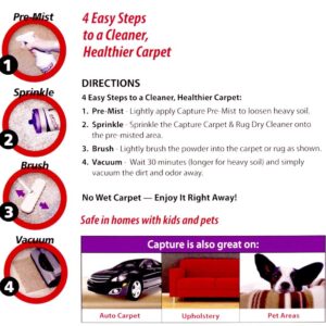 Capture Carpet Total Care Kit 400 & Capture Spot and Stain Remover (32 oz), Couch, Sofa Cleaner and Stain Remover - Bundle