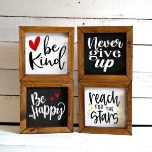 16 Piece Inspirational Word Stencil Set - Stencils for Painting on Wood - Quotes Include Dream, Faith Hope Love - Stencils for Painting on Canvas, Stencils for Crafts Reusable for Signs and Fabric