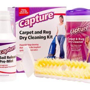 Capture Carpet Total Care Kit 100 & Capture Spot and Stain Remover (32 oz), Couch, Sofa Cleaner and Stain Remover Bundle