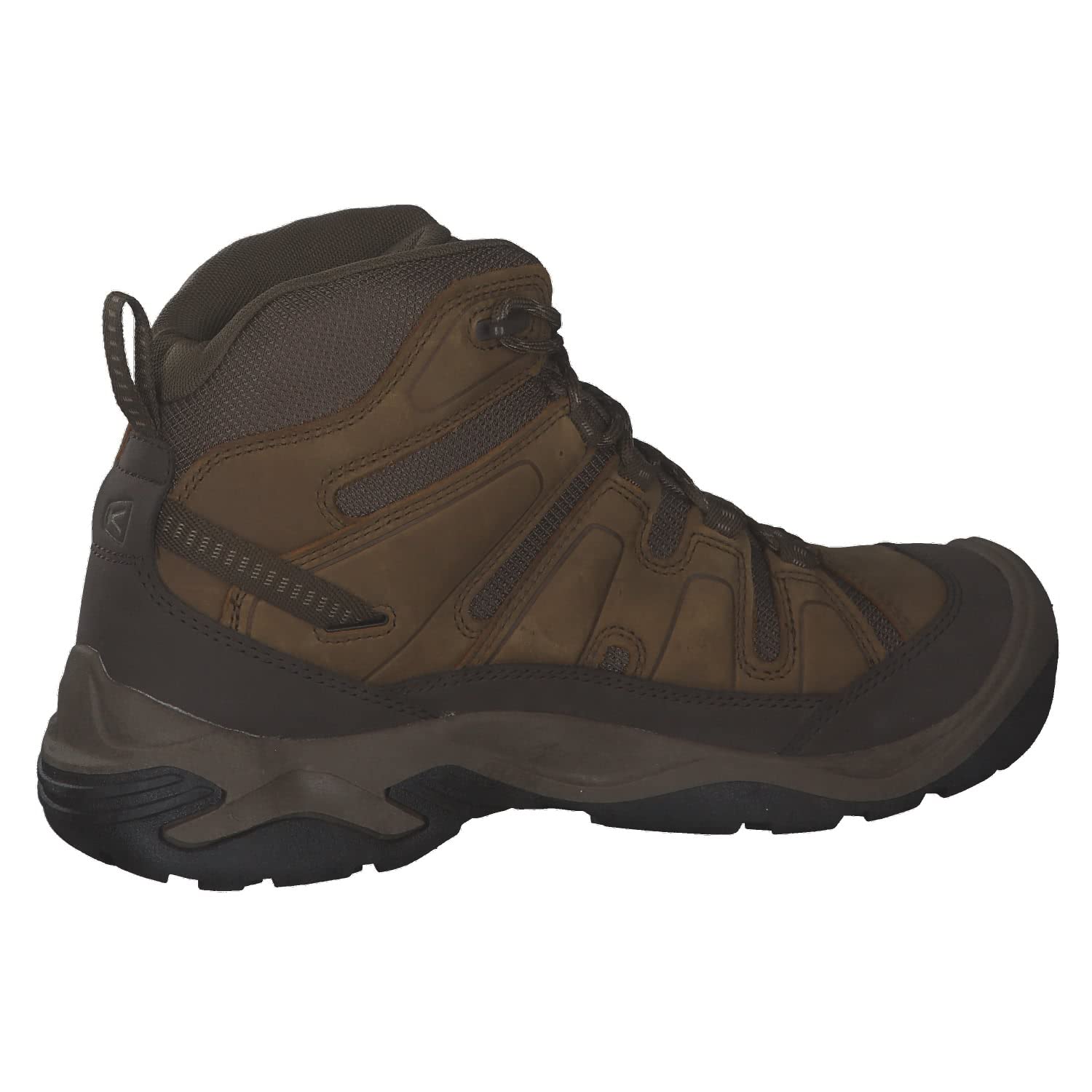 KEEN Men's Circadia Mid Height Comfortable Waterproof Hiking Boots, Bison/Brindle, 9.5