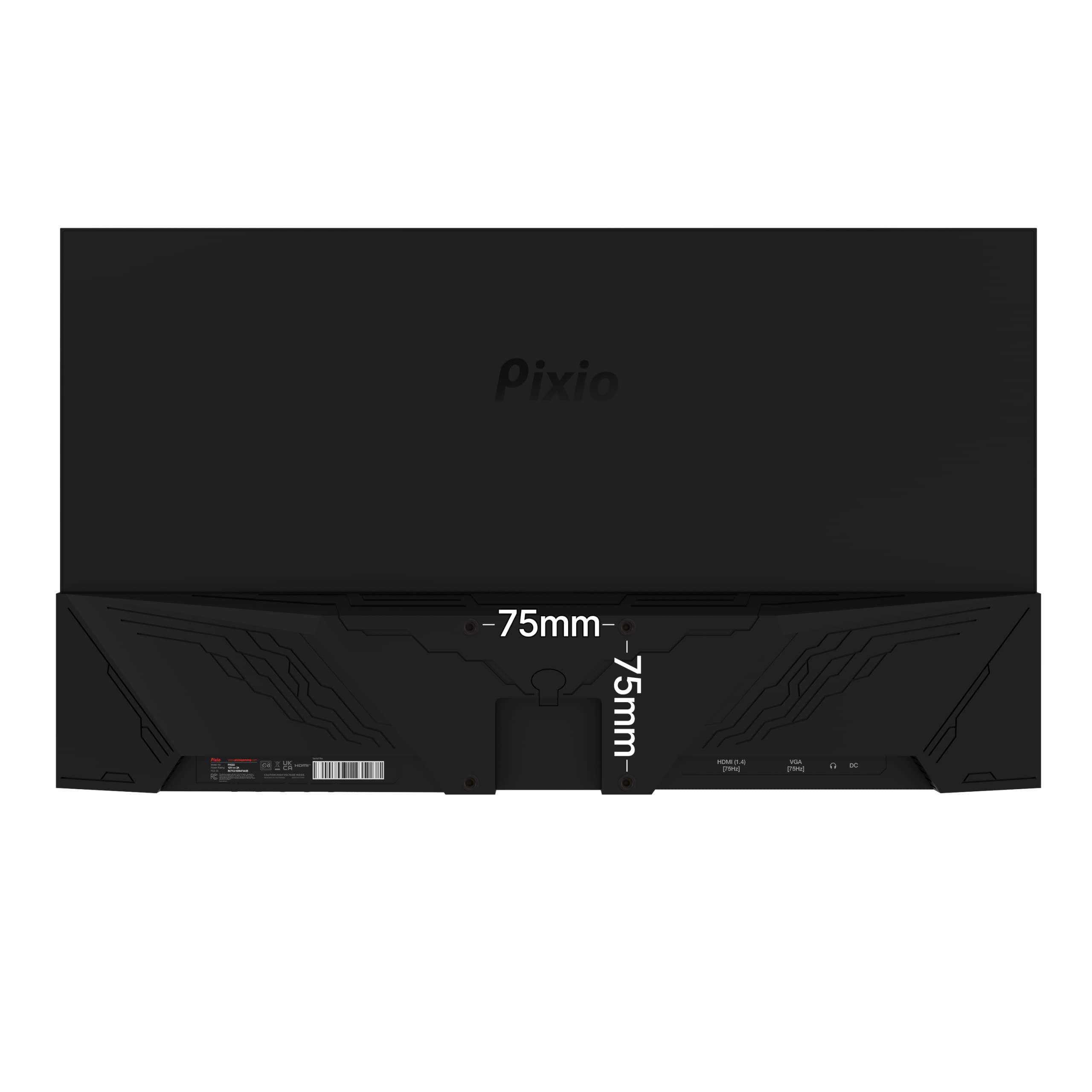 Pixio PX222 22" 75Hz FHD 1080p VA Gaming Monitor with VGA and HDMI Inputs