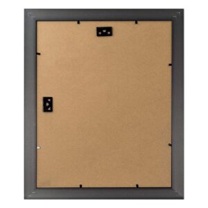 AUEAR, 11x14 Ornate Finish Photo Frame, with White Mat for 8x10 Picture & Real Glass, Color: Bronze