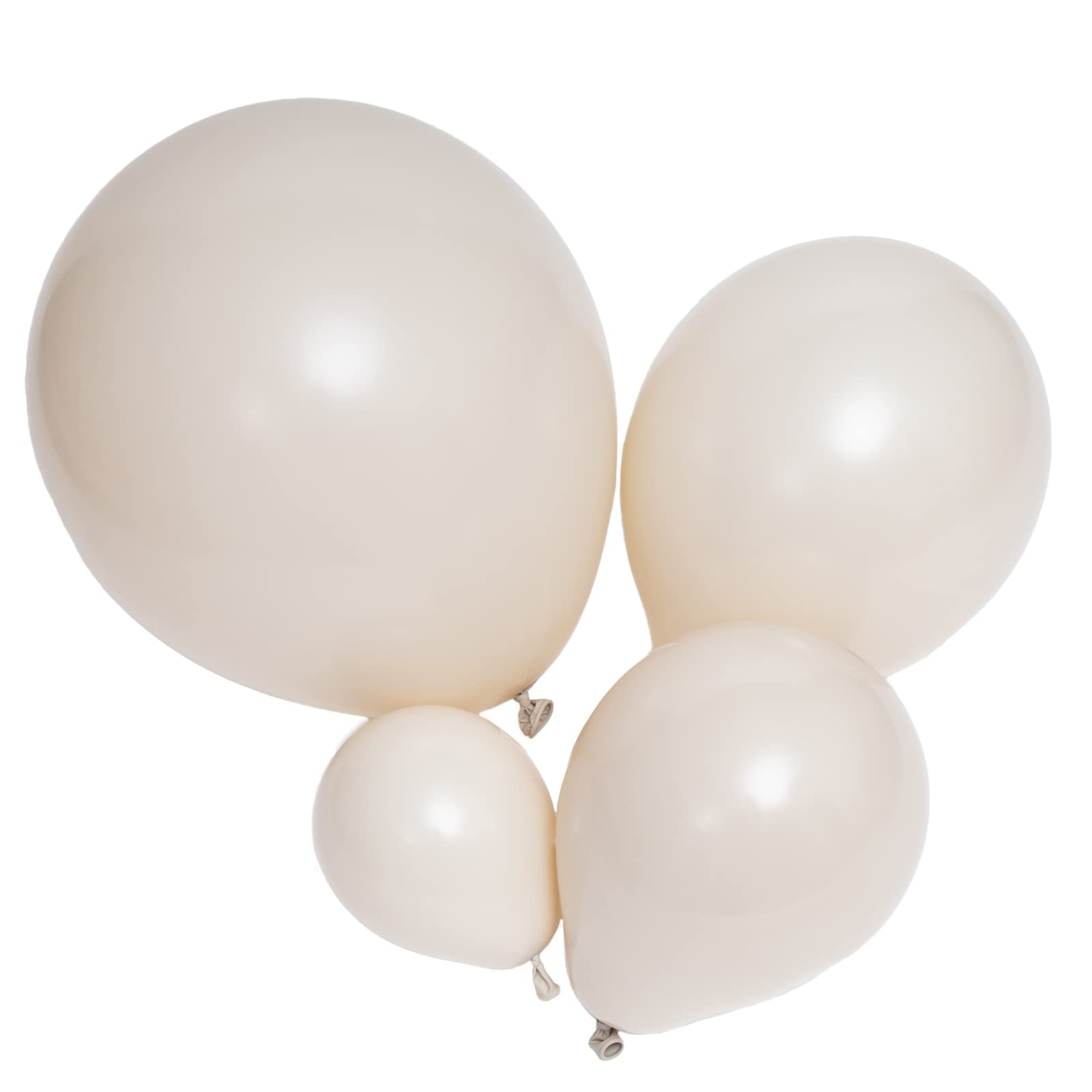 100pcs Sand White Balloons 18 inch +12 inch +10 inch +5 inch Party Nude White Balloon Birthday Balloons Baby Shower Decorations Wedding Balloons bulk