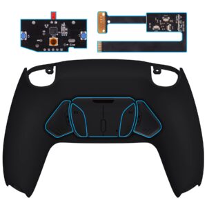 extremerate black programable rise4 remap kit for ps5 controller bdm 010 & bdm 020, upgrade board & redesigned back shell & 4 back buttons for ps5 controller - controller not included