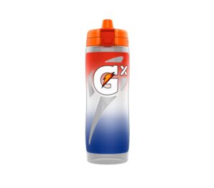 gatorade gx sports bottle, faded flag, plastic, 30oz