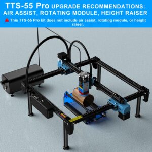 TTS-55 PRO 5500mW Laser Engraver Machine Laser Cutter Laser Cutting Engraving Tool for Wood Metal Aluminum Glass Leather