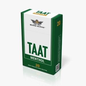 taat herbal cigarettes - natural, nicotine-free, tobacco-free - natural herbal smoking blend alternative with 50mg extract for adults - full flavors, delicate taste - 20-stick flip top pack (menthol)