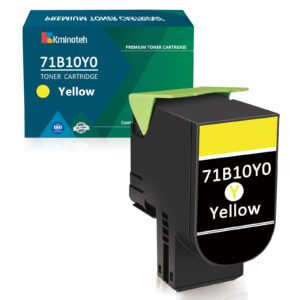 71b10y0 toner cartridge compatible for lexmark cs317 cs417 cs517 cx317 cx417 cx517 toner cartridge for cs317dn cx317dn cs417dn cx417de cs517de cx517de printers(1 pack, yellow, 2300 pages not oem)