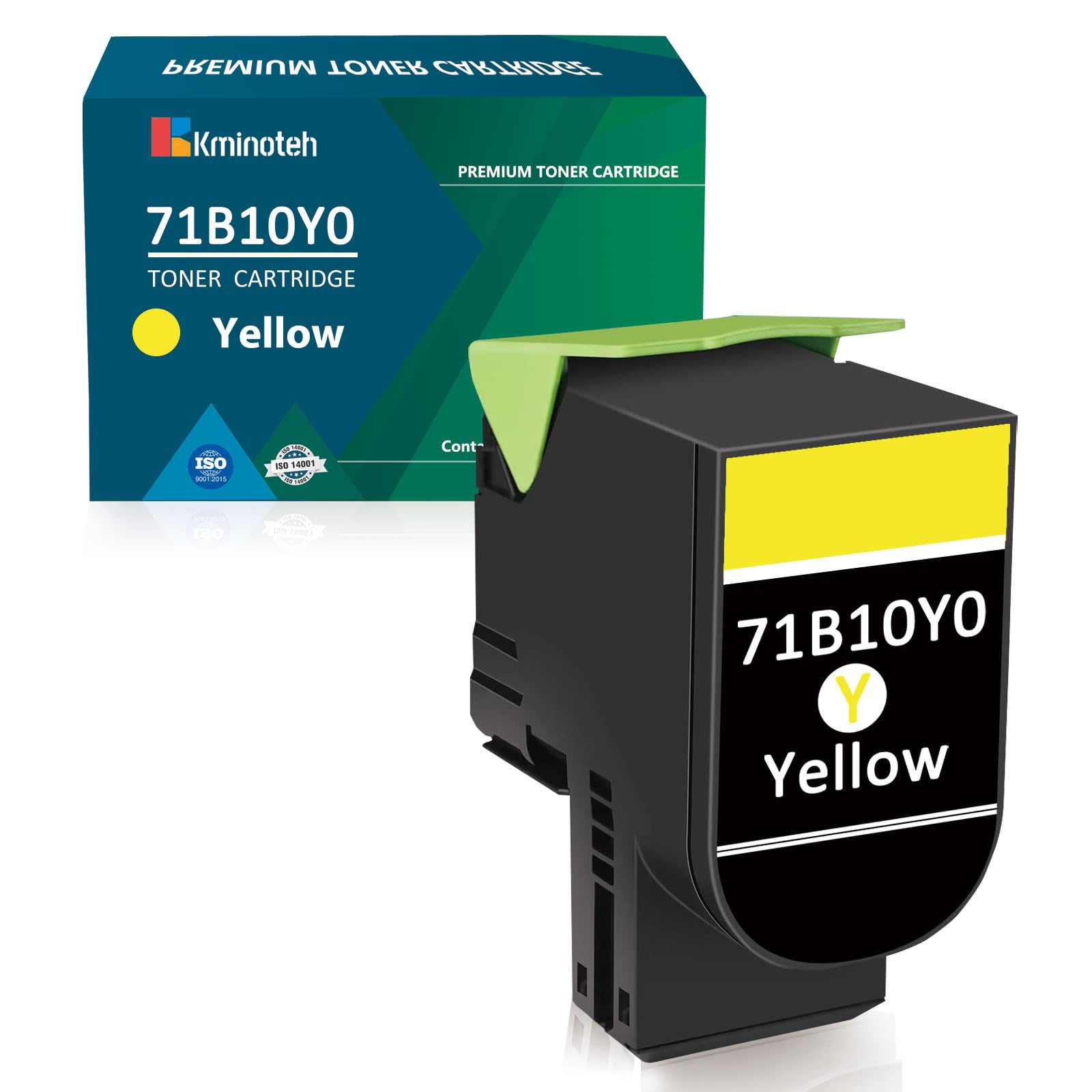 71B10Y0 Toner Cartridge Compatible for Lexmark CS317 CS417 CS517 CX317 CX417 CX517 Toner Cartridge for CS317dn CX317dn CS417dn CX417de CS517de CX517de Printers(1 Pack, Yellow, 2300 Pages Not OEM)