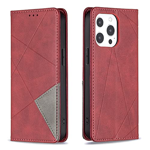 Fansipro Wallet Folio Case for SAMSUNG Galaxy A40, Premium PU Leather Slim Fit Cover for Galaxy A40, 2 Card Slots, 1 Transparent Photo Frame Slot, Easy Fit, Red