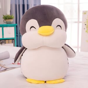 XIOU Plushies Penguin Stuffed Animal Toys, Soft Penguin Stuff Plush Doll Gift for Kids Girls Boys Girlfriend Valentines Day Gifts Throw Pillow (Gray,11.8in/30cm)