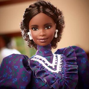 Barbie Inspiring Women Doll, Madam C.J. Walker Wearing Puff Sleeve Blouse, Full-Length Skirt & Accessories, Collectible with Doll Stand & Certificate of Authenticity