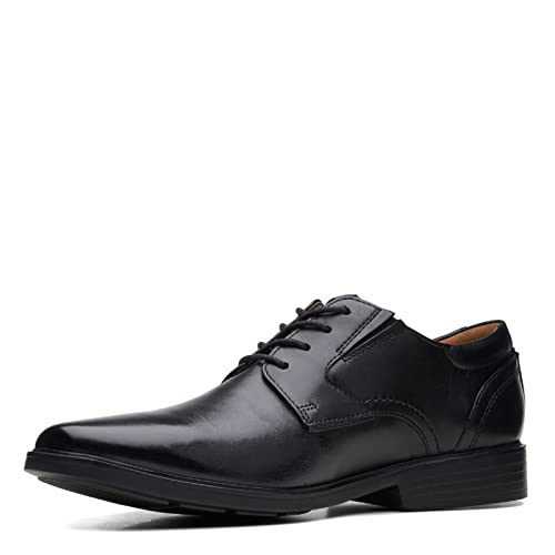 Clarks Men's Clarkslite Low Oxford, Black Leather, 12 Wide