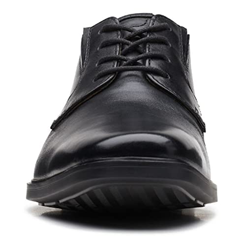 Clarks Men's Clarkslite Low Oxford, Black Leather, 12 Wide