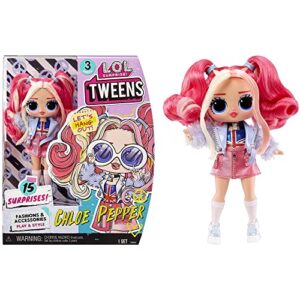 l.o.l. surprise! tweens series 3 chloe pepper fashion doll with 15 surprises including accessories for play & style, holiday toy playset, great gift for kids girls boys ages 4 5 6+ years old