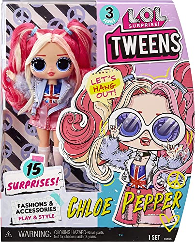 L.O.L. Surprise! Tweens Series 3 Chloe Pepper Fashion Doll with 15 Surprises Including Accessories for Play & Style, Holiday Toy Playset, Great Gift for Kids Girls Boys Ages 4 5 6+ Years Old