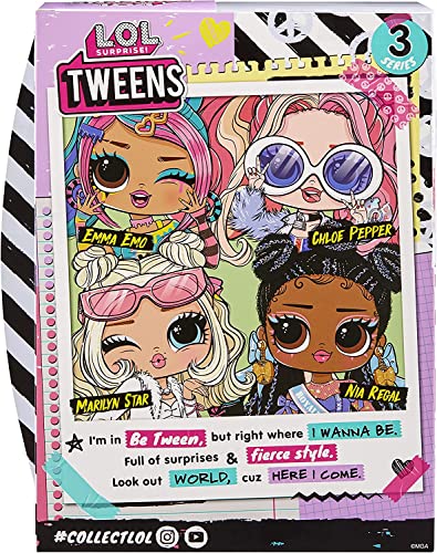 L.O.L. Surprise! Tweens Series 3 Chloe Pepper Fashion Doll with 15 Surprises Including Accessories for Play & Style, Holiday Toy Playset, Great Gift for Kids Girls Boys Ages 4 5 6+ Years Old