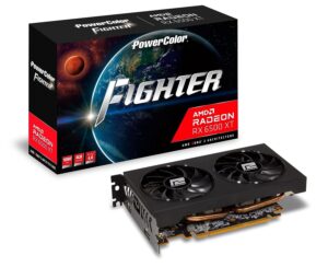 powercolor fighter amd radeon rx 6500 xt gaming graphics card with 4gb gddr6 memory