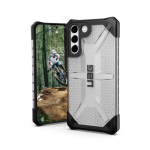 urban armor gear uag designed for samsung galaxy s22 plus case clear ice rugged lightweight slim shockproof transparent plasma protective cover, [6.6 inch screen]