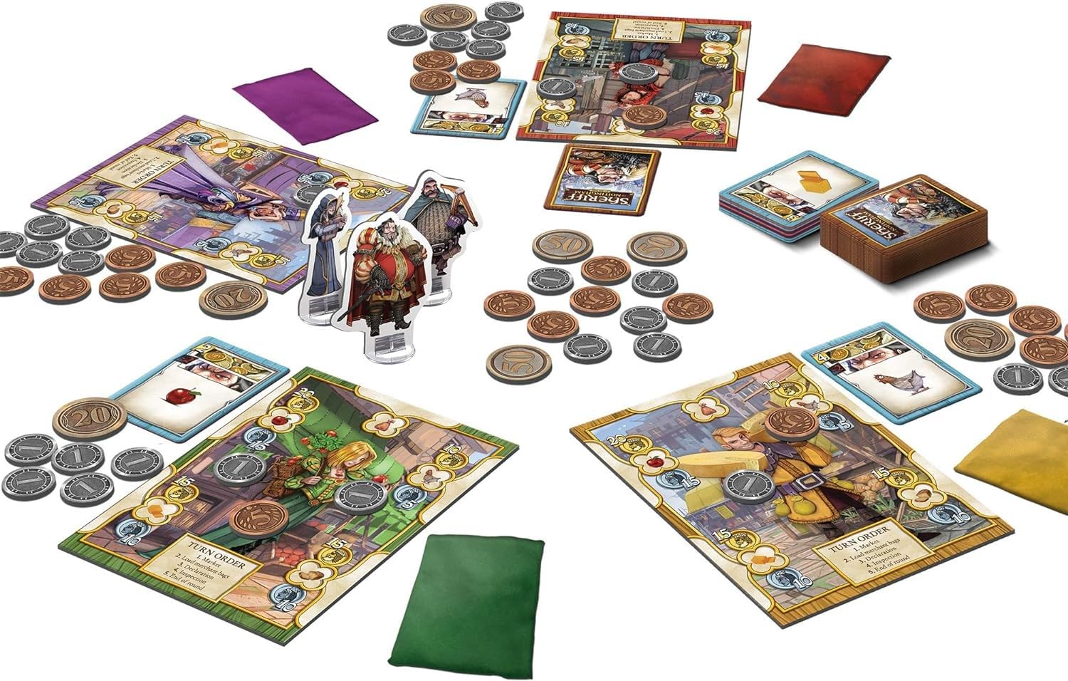 Sheriff of Nottingham 2nd Edition Board Game | Strategy Game | Medieval Bluffing Game | Card Drafting Game for Adults and Teens | Ages 14+ | 3-6 Players | Average Playtime 60 Minutes | Made by CMON