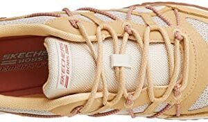 Skechers Bobs Squad 3 Zigzag Swagger Womens Shoes Size 8, Color: Wheat