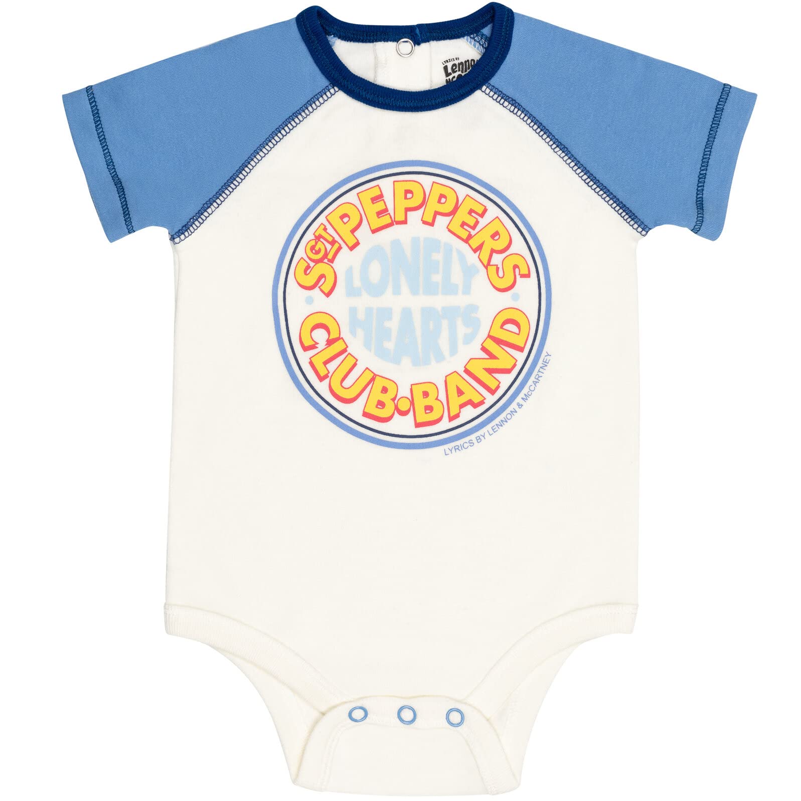 Lyrics by Lennon and McCartney Newborn Baby Boys 5 Pack Bodysuits Yellow/Red/Blue Newborn