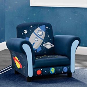 Delta Children Space Adventures Kids Upholstered Chair, Blue