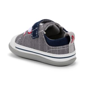 See Kai Run - Stevie II First Walker Shoe for Infants, Gray Denim, Infant 5