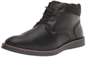 nunn bush men's dc circuit plain toe chukka boot with memory foam, black, 13 wide