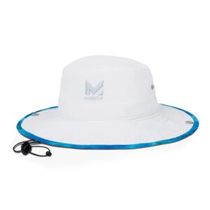 mission cooling bucket hat, turn light gray - unisex wide-brim hat for men & women - lightweight, foldable & durable - cools up to 2 hours - upf 50 sun protection - machine washable