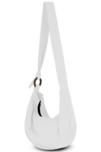 your cozy women's white cotton hobo bag