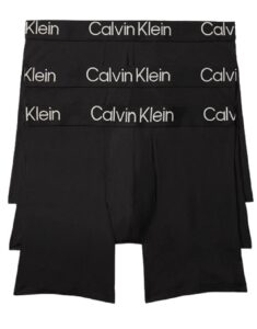 calvin klein men's ultra soft modern modal boxer brief, 3 black, xl