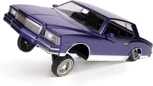 redcat racing 1/10 scale licensed 1979 chevrolet monte carlo rc car - 2.4ghz radio controlled functional lowrider - purple