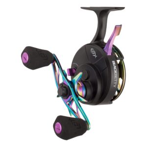 13 FISHING - Freefall Carbon - Trick Shop Edition 2022 - Inline Ice Fishing Reel - 2.5:1 Gear Ratio - Right Hand Retrieve - BBCFFTS222.5-RH